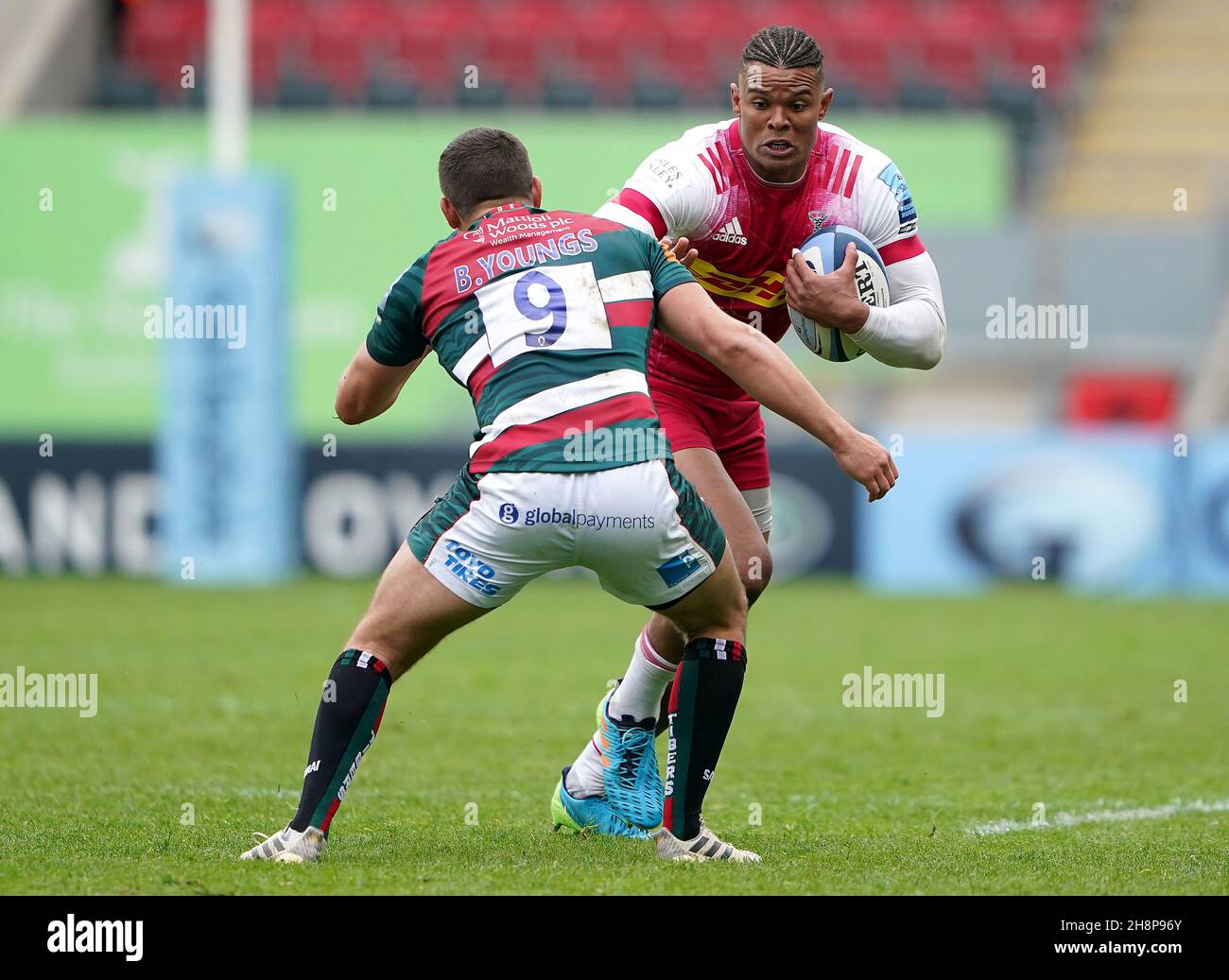 File photo dated 15-05-2021 of Harlequins' Tyrone Green (right). Grand ...