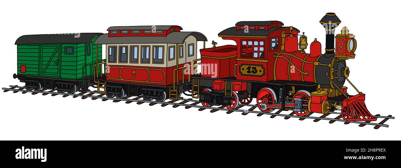 Funny vintage steam locomotive hi-res stock photography and images - Alamy