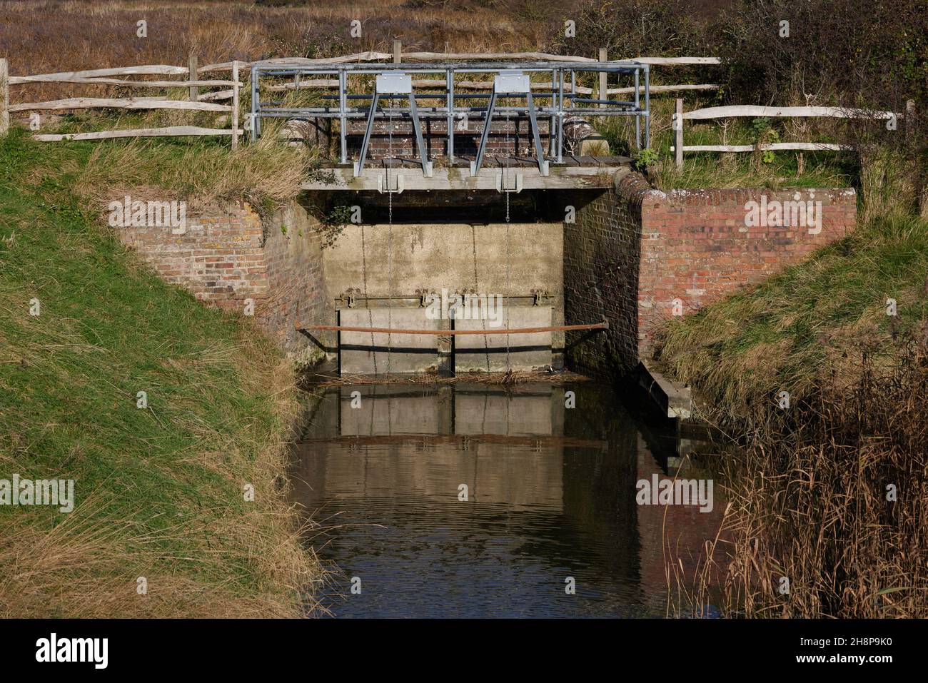 Sluice gate mechanism controlling hi-res stock photography and images ...