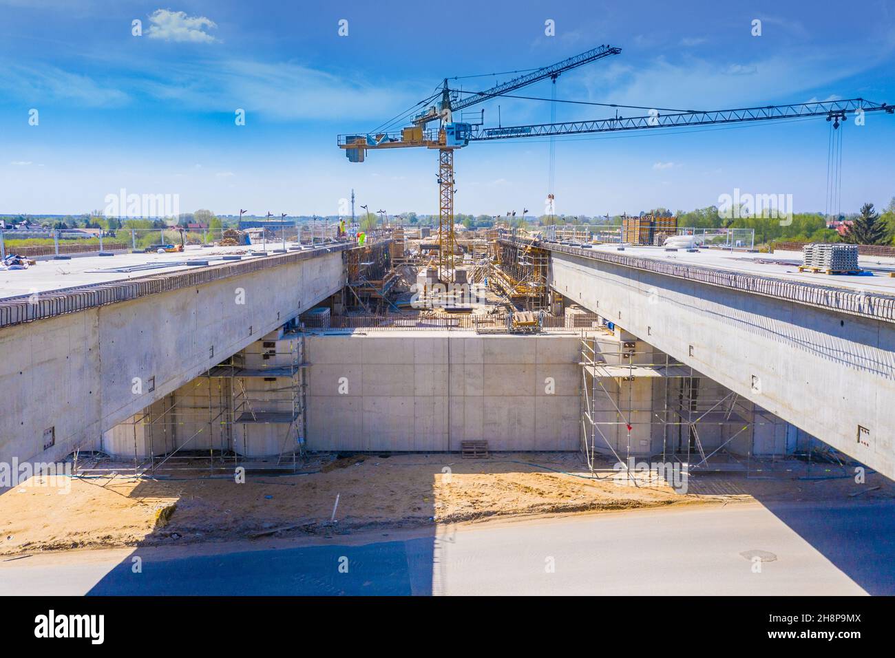 The construction of a road viaduct hi-res stock photography and images ...
