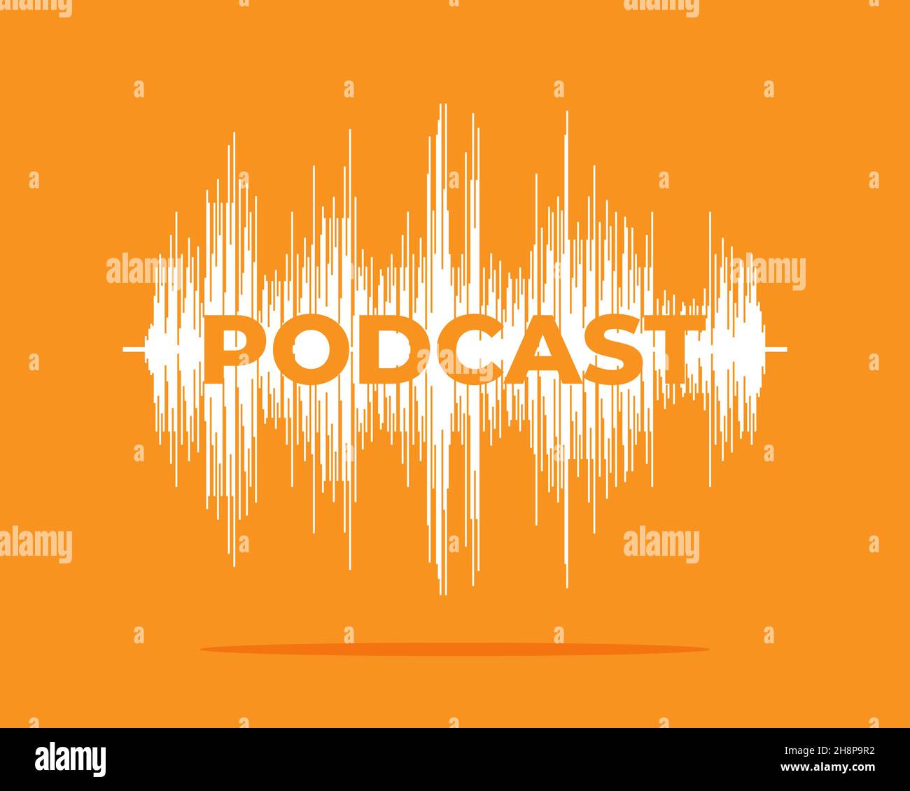 Radio podcasting and broadcasting studio banner design. Podcast ...