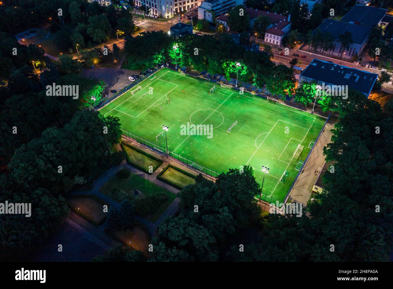 Aerial view of football stadium hi-res stock photography and images - Alamy