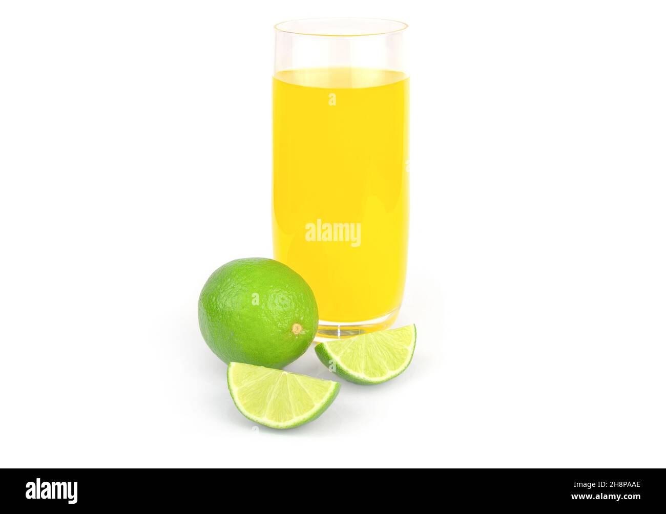 Fresh lime juice isolated on white background cutout Stock Photo - Alamy