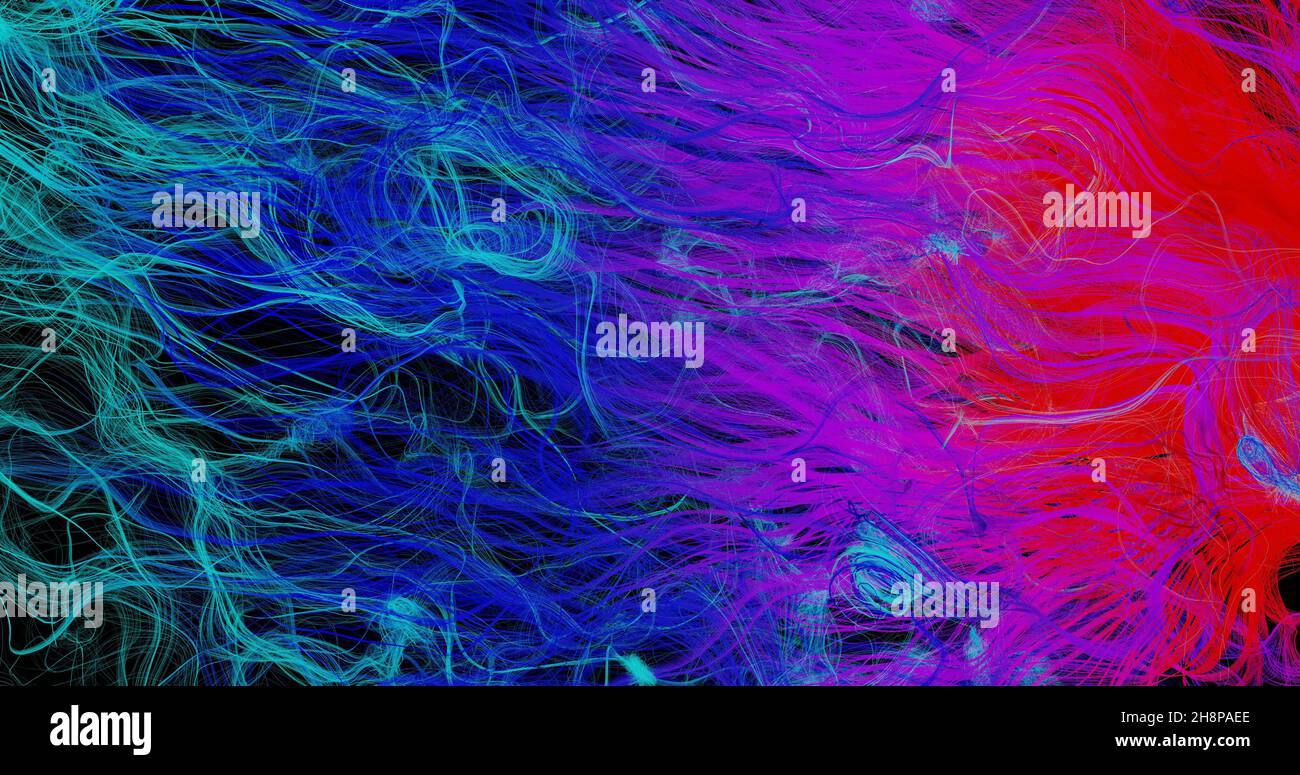 Abstract multi-colored background of threads 3d rendering Stock Photo ...