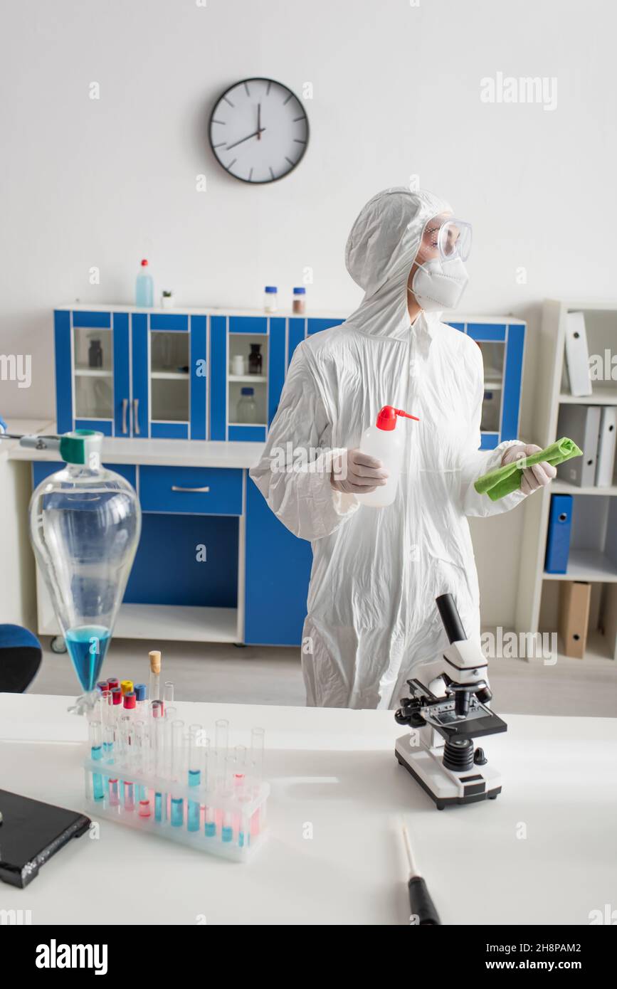 Hazmat lab suit hi-res stock photography and images - Alamy