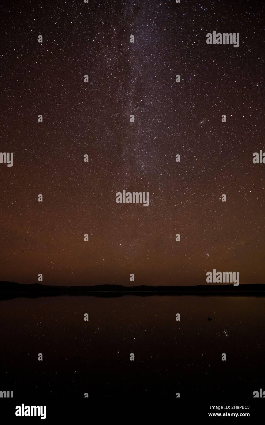 Night skies over Lake Traverse, Algonquin Provincial Park, Ontario ...