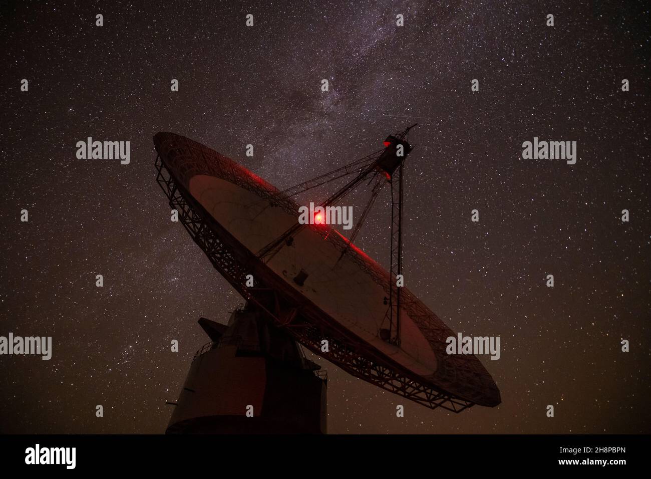 Algonquin Radio Observatory (ARO) dish at night wit the Milky Way ...