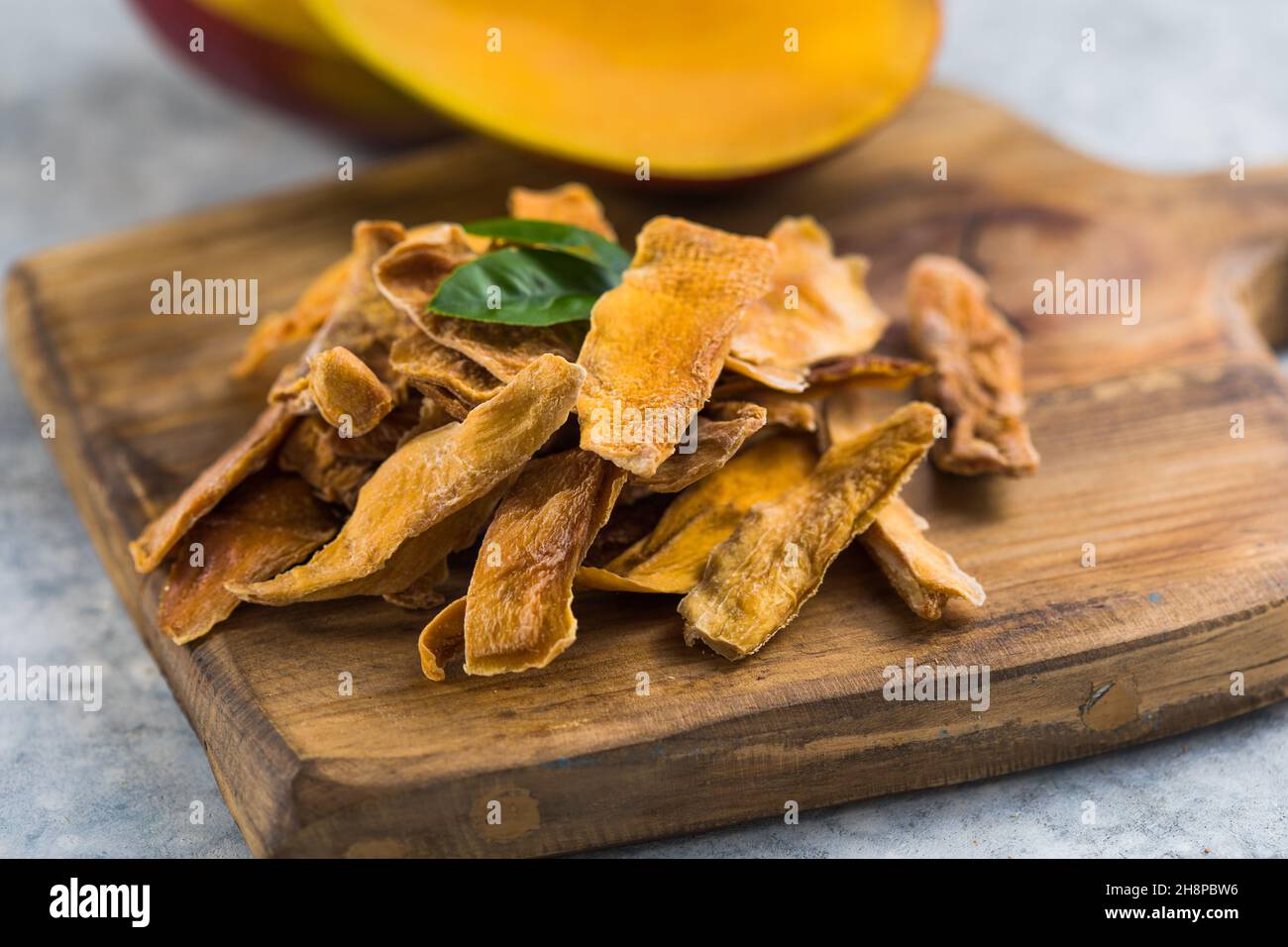 Dried mango background. Candied slices of mango fruit close-up Stock ...