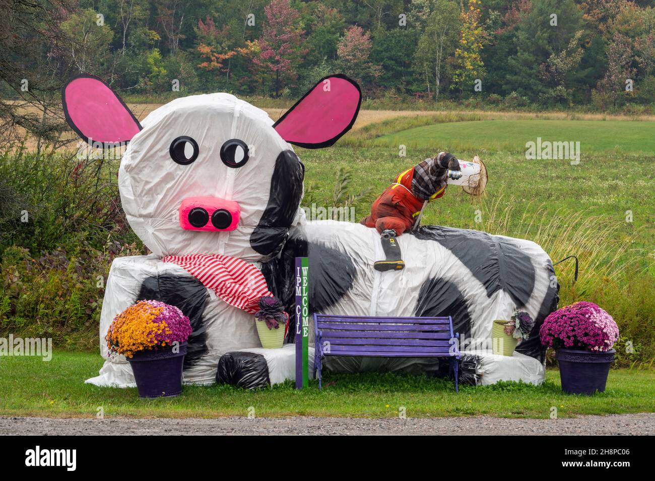 Harvest display. Roadside rural diorama in conjunction with the 2019 ...