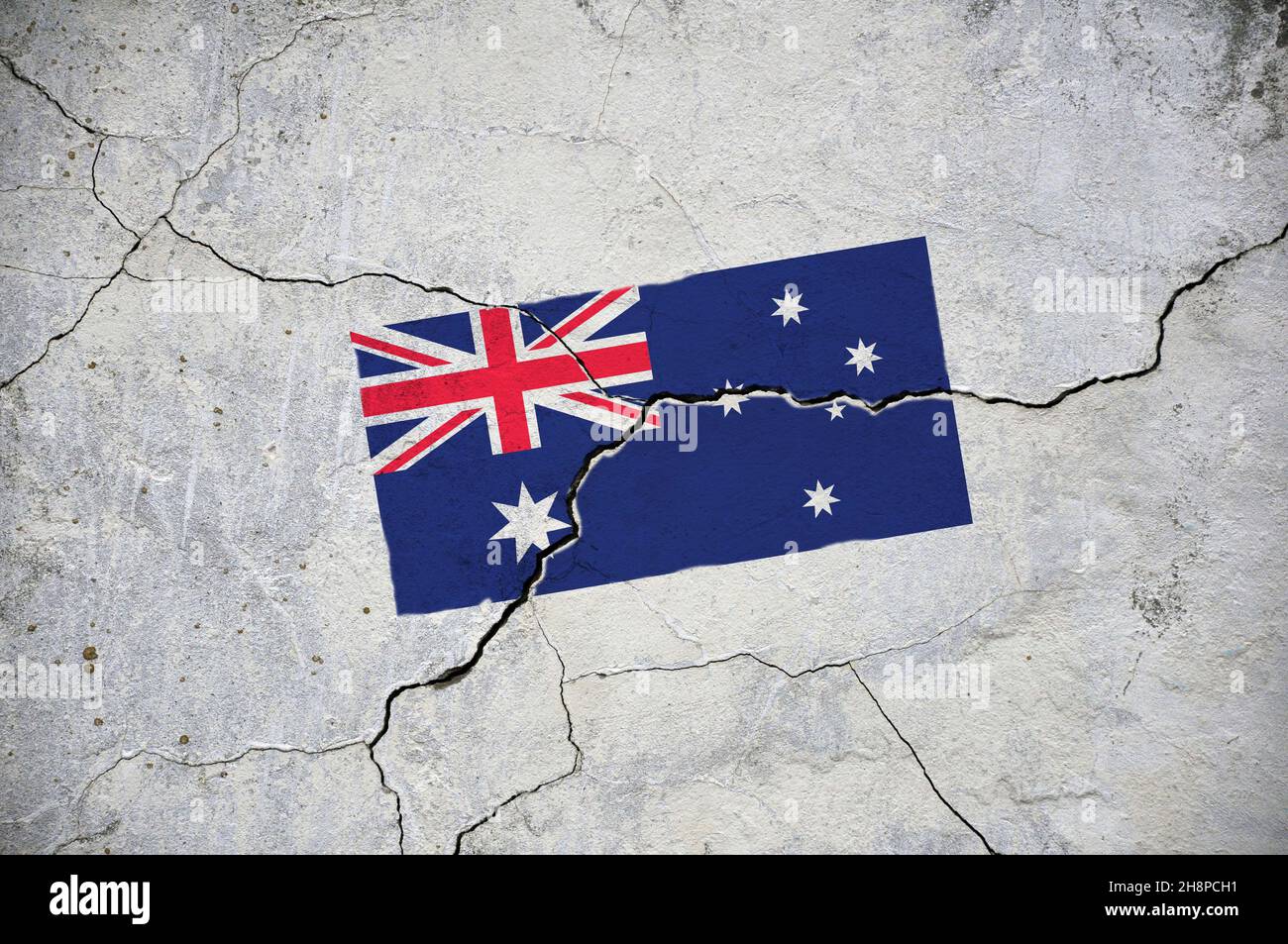 Flag of australia torn hi-res stock photography and images - Alamy
