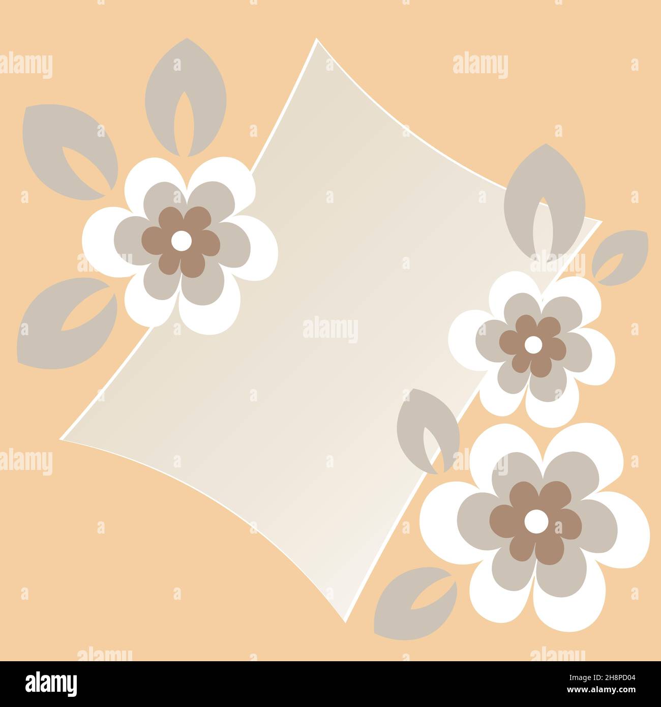 Illustration on a square background - a stylized postcard or banner for ...