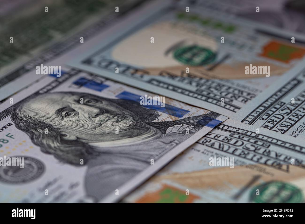 Square of 100 dollar banknotes for design purpose Stock Photo - Alamy