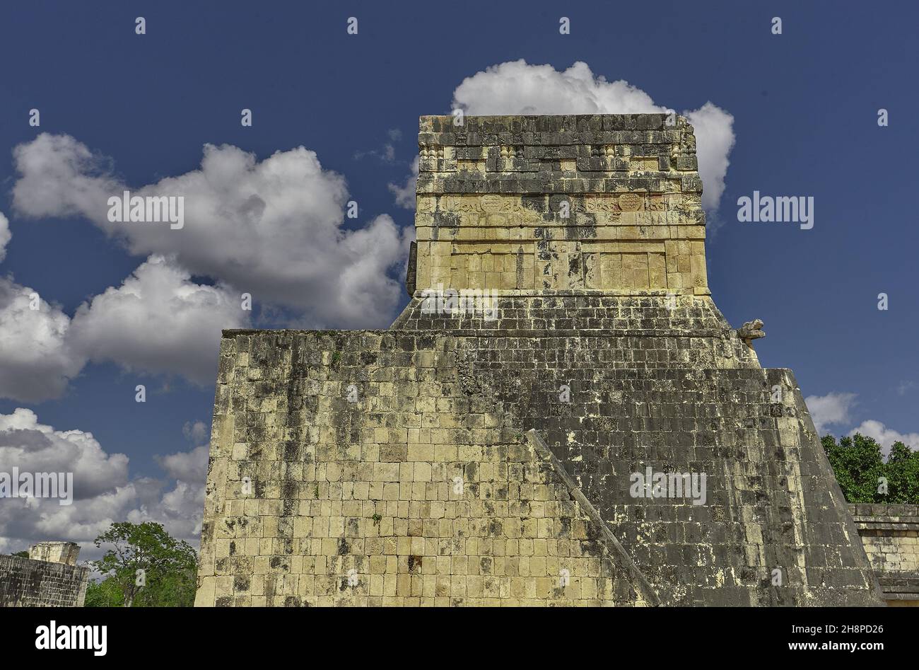 Back view of the Temple Stock Photo - Alamy