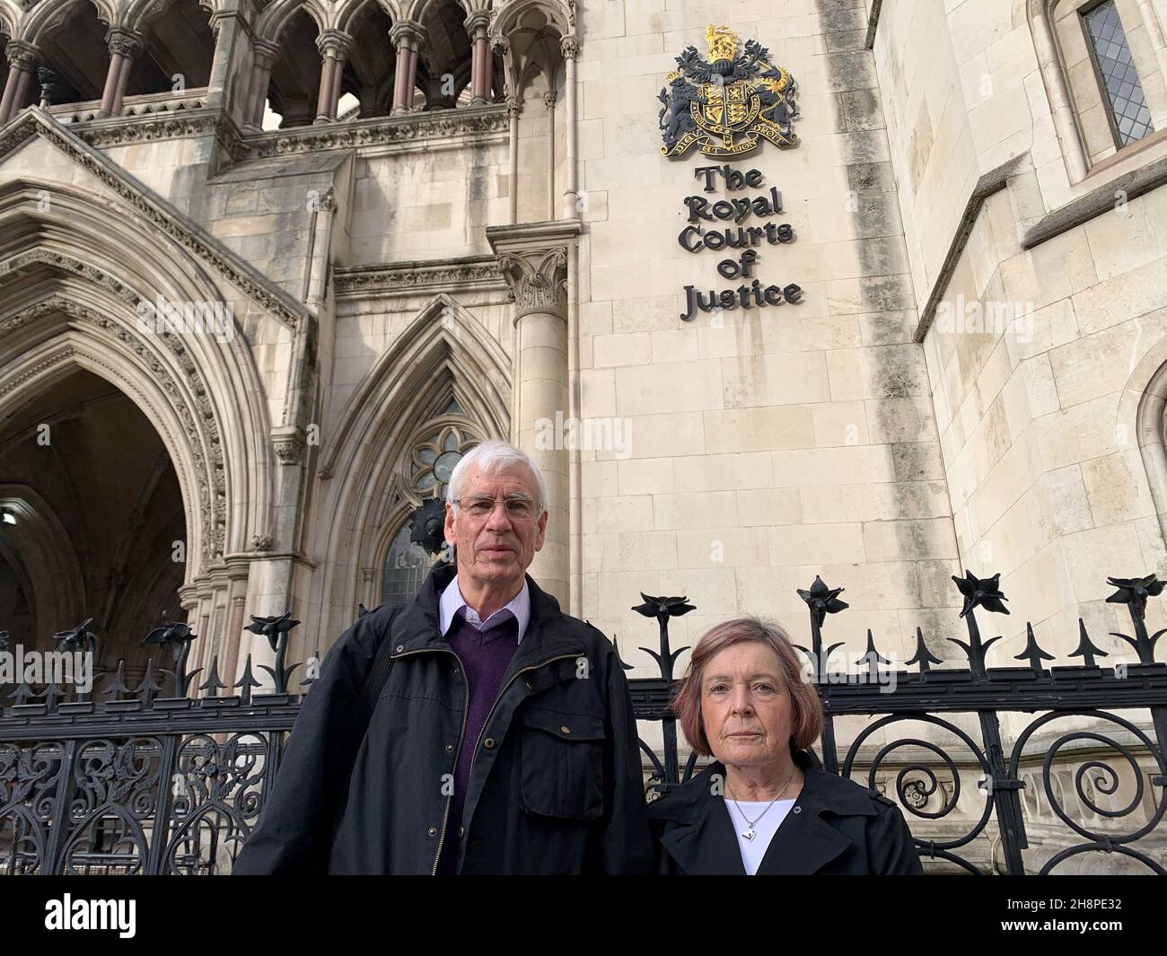 Andy and Angela Mays, aged 69 and 70 respectively, from Hull, outside ...