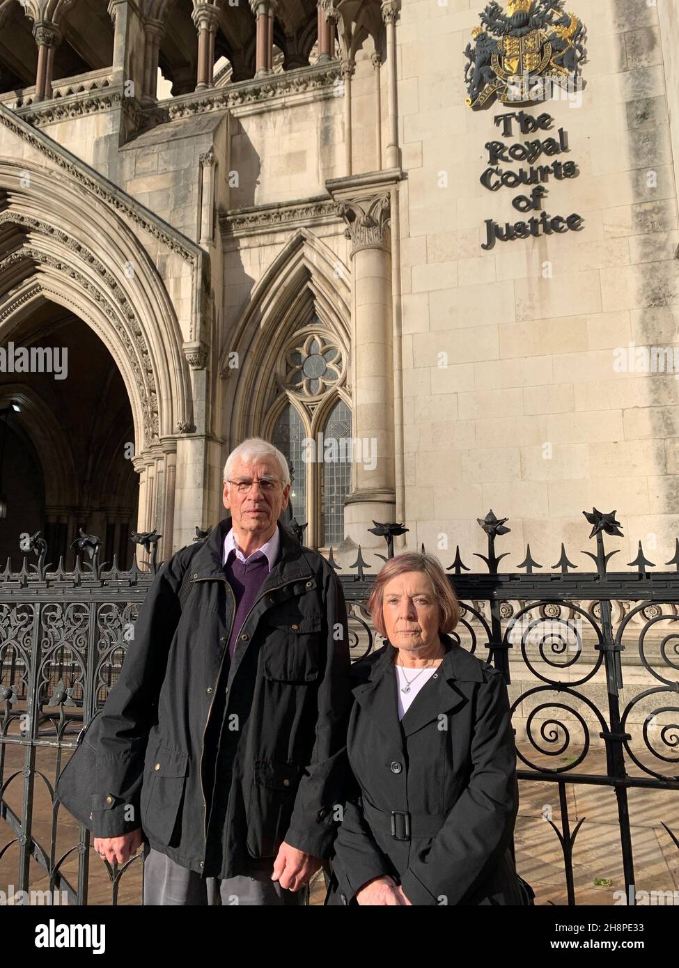 Andy and Angela Mays, aged 69 and 70 respectively, from Hull, outside ...