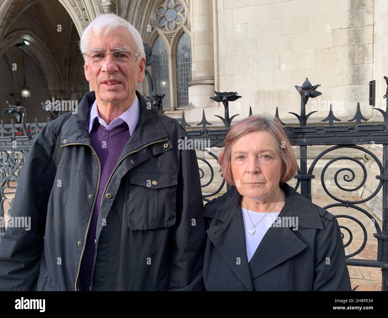 Andy and Angela Mays, aged 69 and 70 respectively, from Hull, outside ...