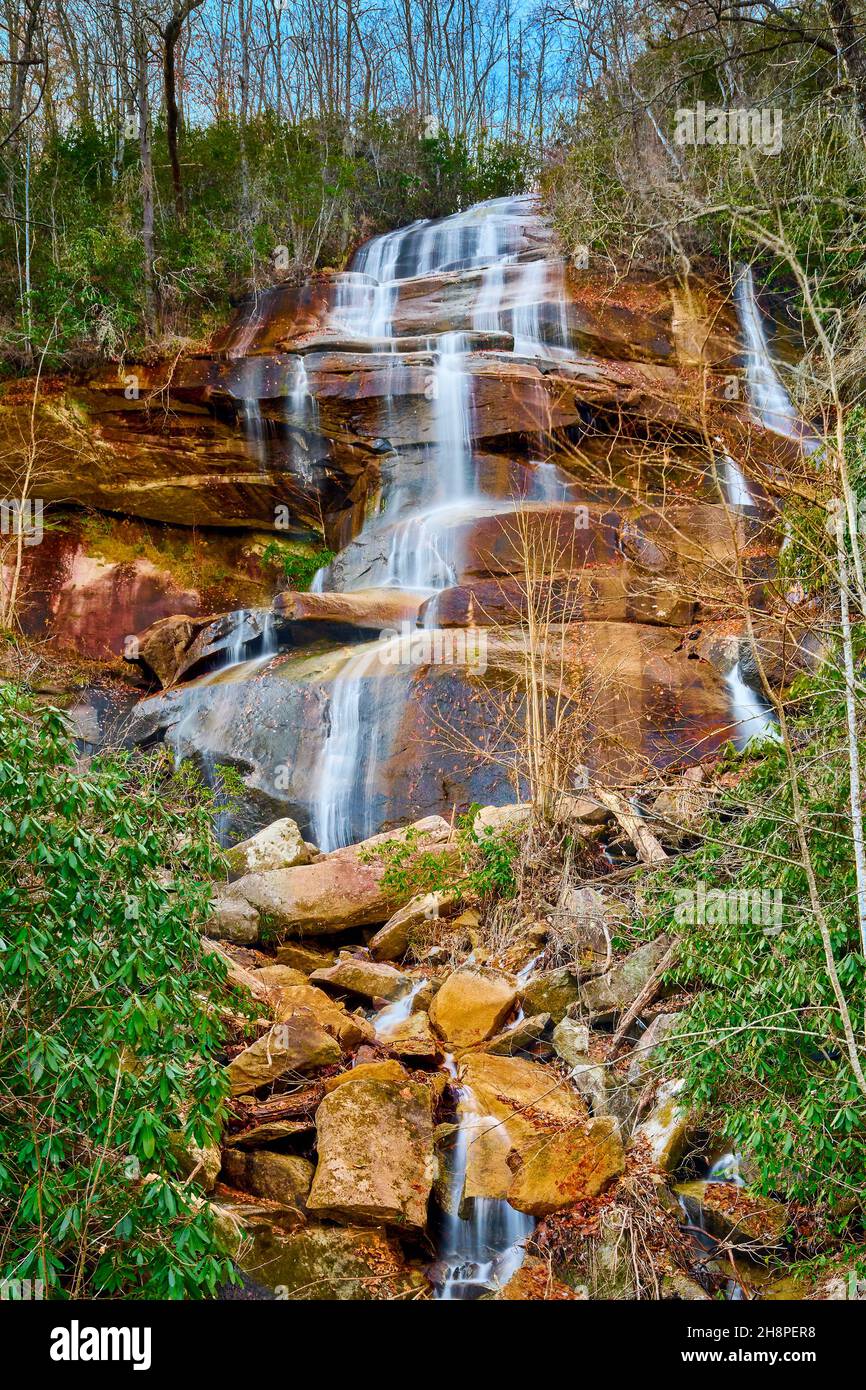 Daniel Ridge Falls in Brevard North Carolina, USA Stock Photo - Alamy