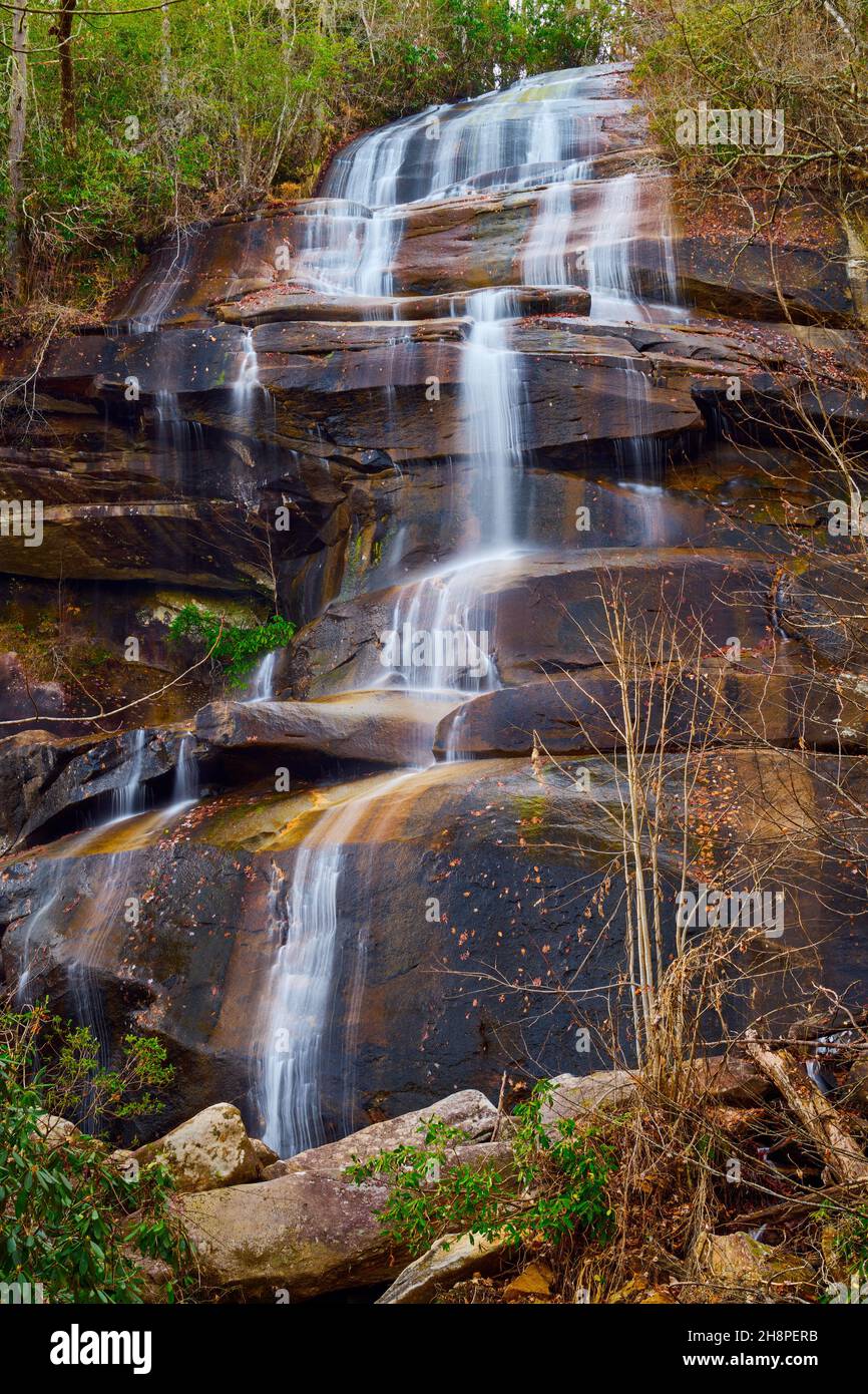 Daniel Ridge Falls in Brevard North Carolina, USA Stock Photo - Alamy