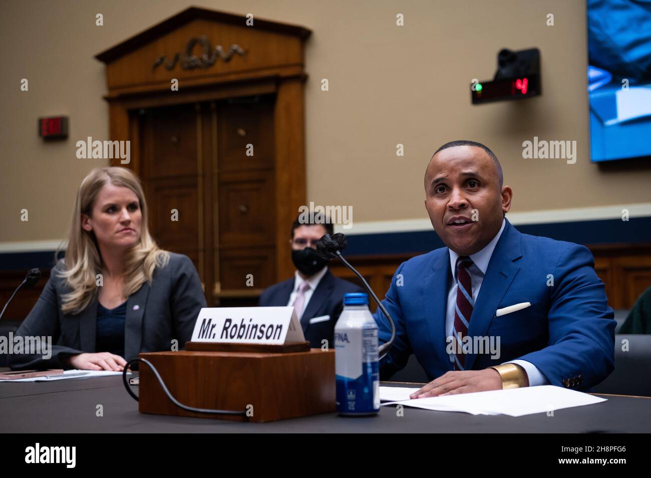 Washington, USA. 01st Dec, 2021. President of Color of Change Rashad ...