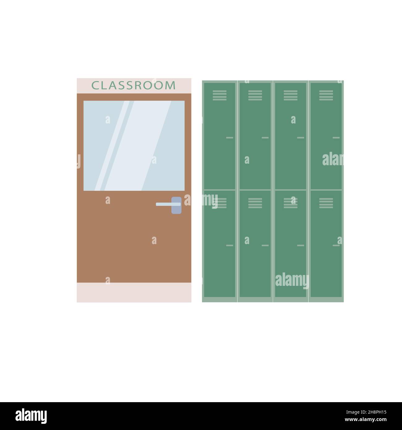 Classroom Door Cartoon Cartoon Classroom Door Stock Illustrations