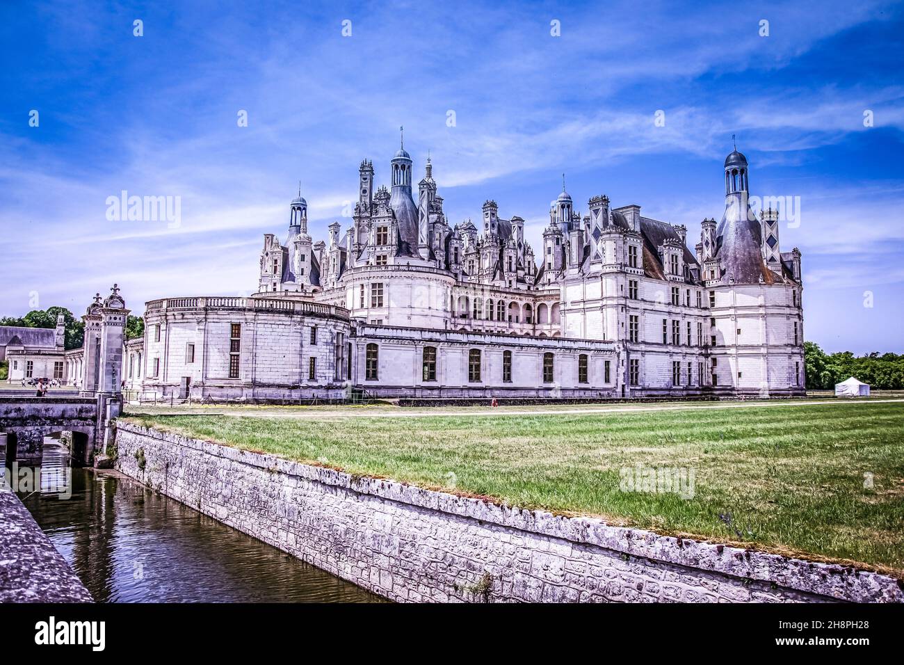 Chateau de Chambord, the largest castle in the Loire Valley. A UNESCO ...