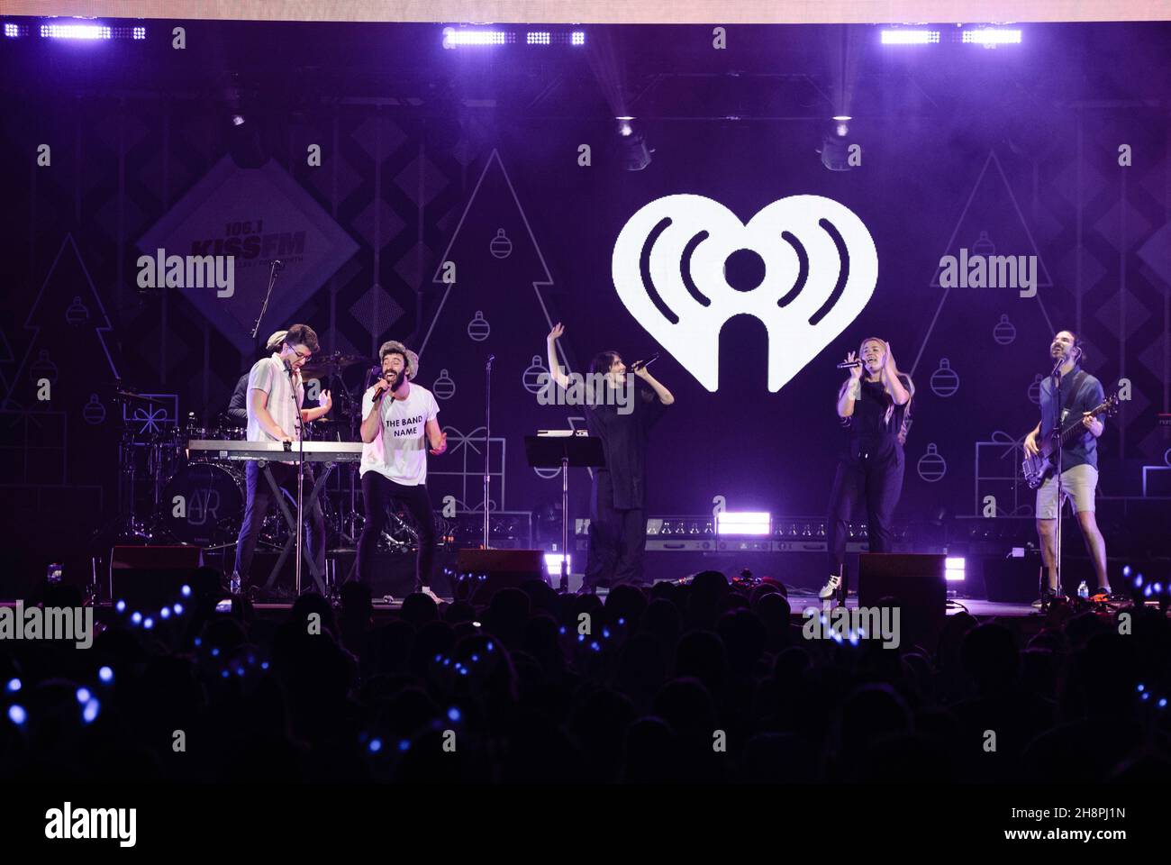 FORT WORTH, TEXAS - NOVEMBER 30: Jack Met of AJR and Kelley Nicole ...