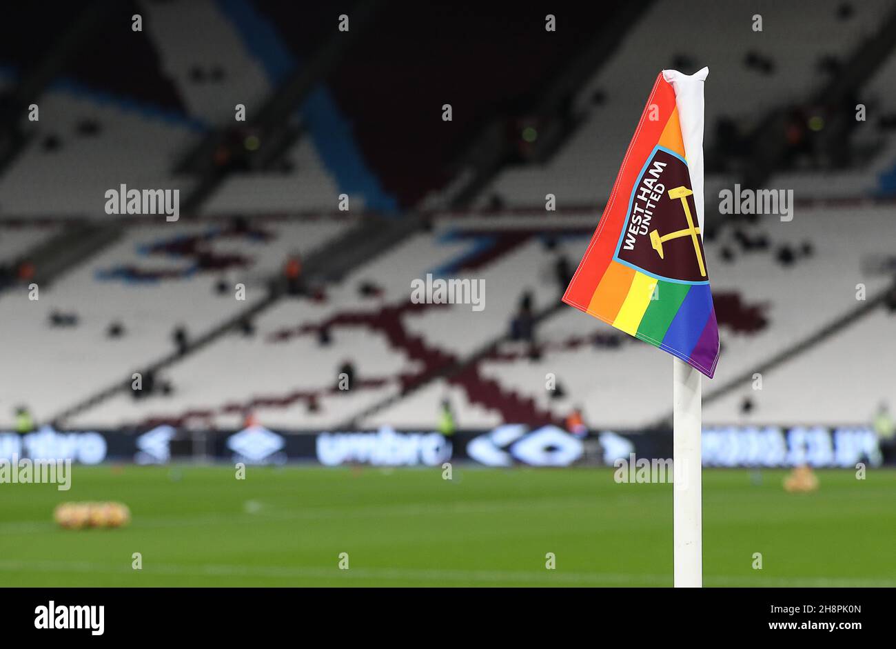 Football rainbow corner flag hi-res stock photography and images - Alamy