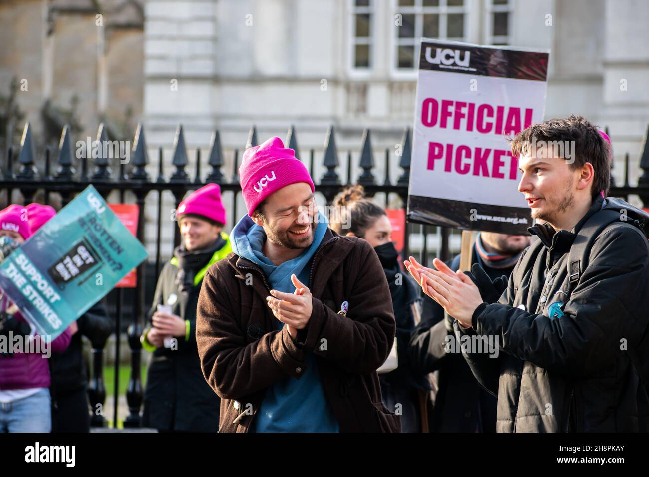 UCU Picket Lines in Cambridge December 2021 Stock Photo - Alamy