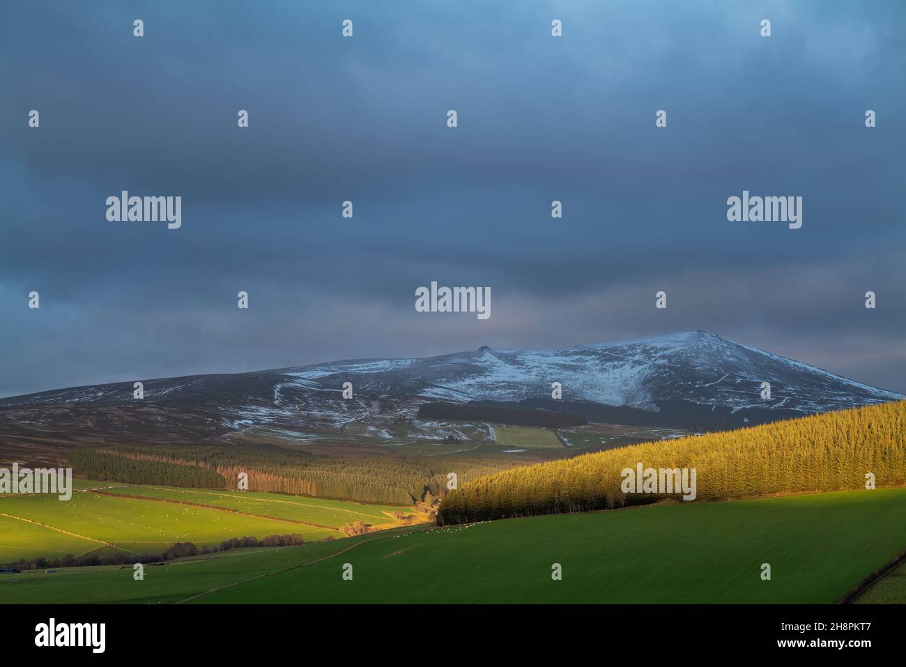 DUFFTOWN, MORAY, SCOTLAND - 1 DECEMBER 2021: This is the peak of Moray ...