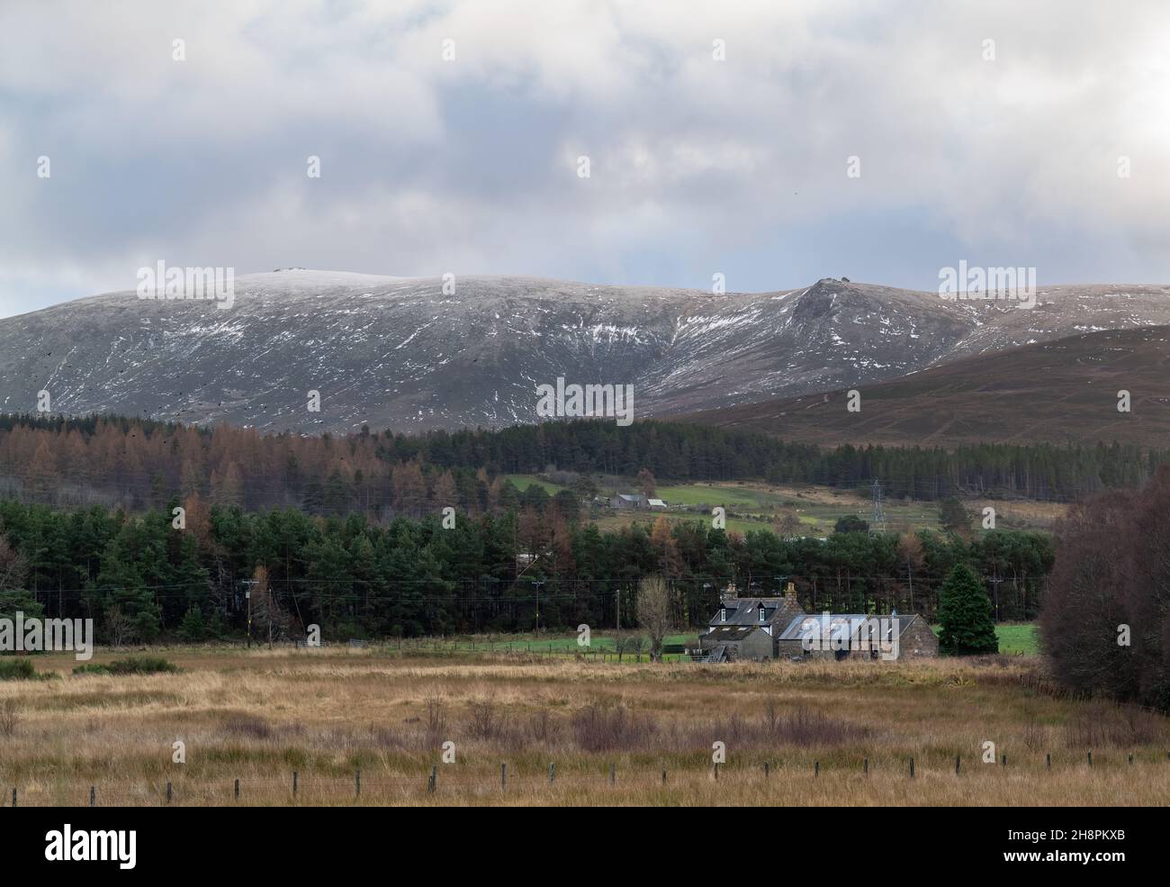 DUFFTOWN, MORAY, SCOTLAND - 1 DECEMBER 2021: This is the peak of Moray ...