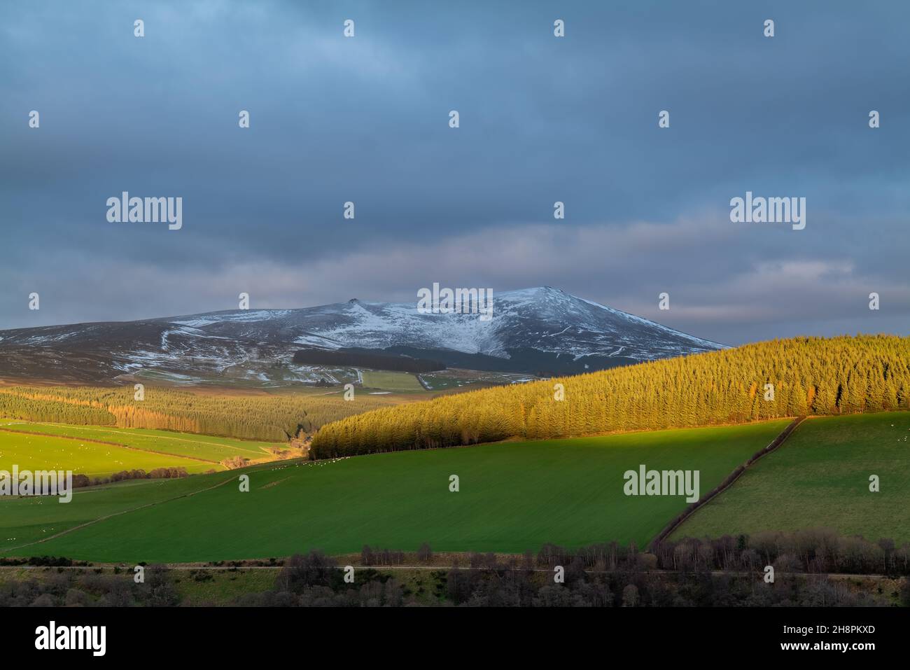 DUFFTOWN, MORAY, SCOTLAND - 1 DECEMBER 2021: This is the peak of Moray ...