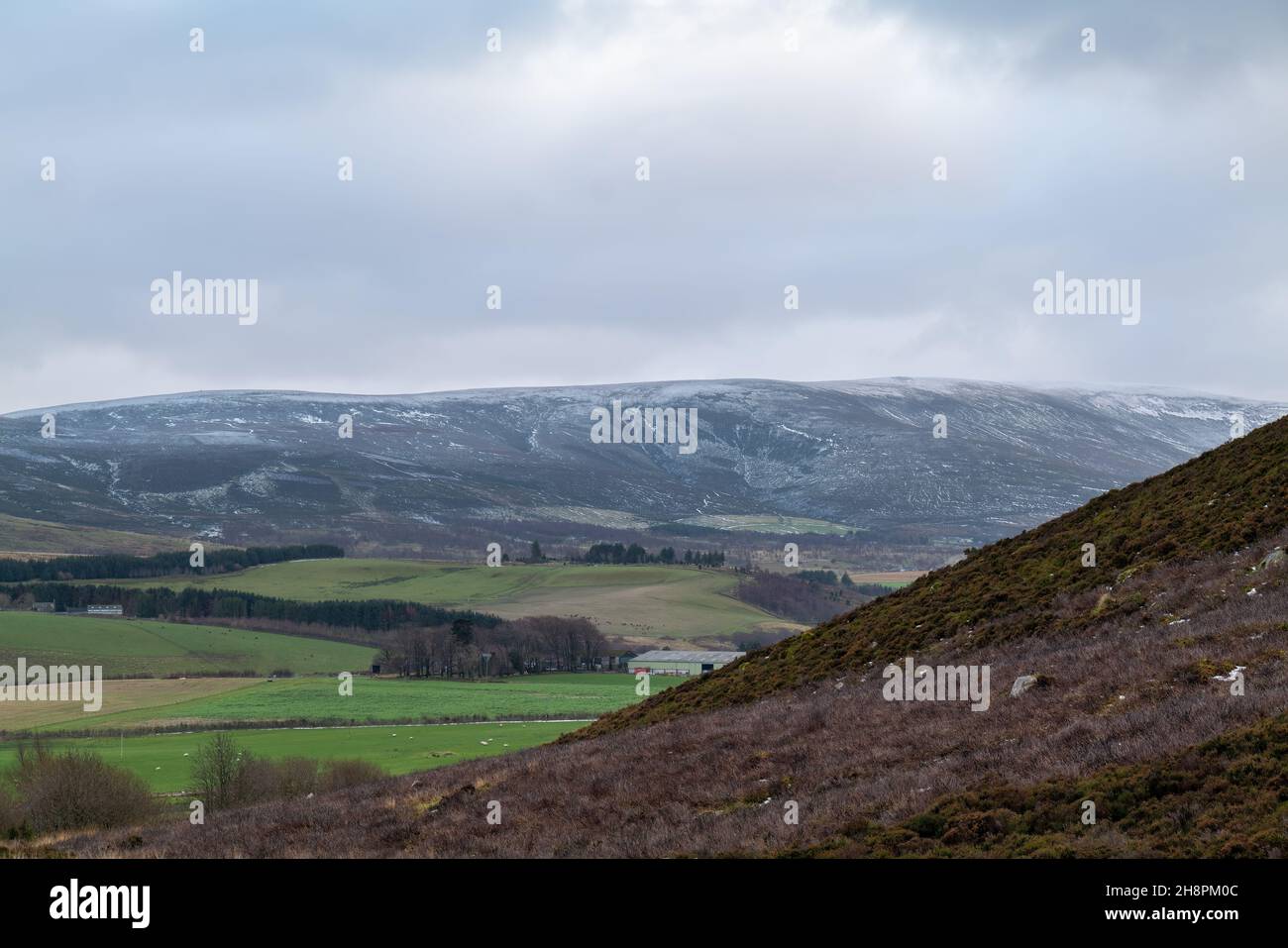 DUFFTOWN, MORAY, SCOTLAND - 1 DECEMBER 2021: This is the peak of Moray ...