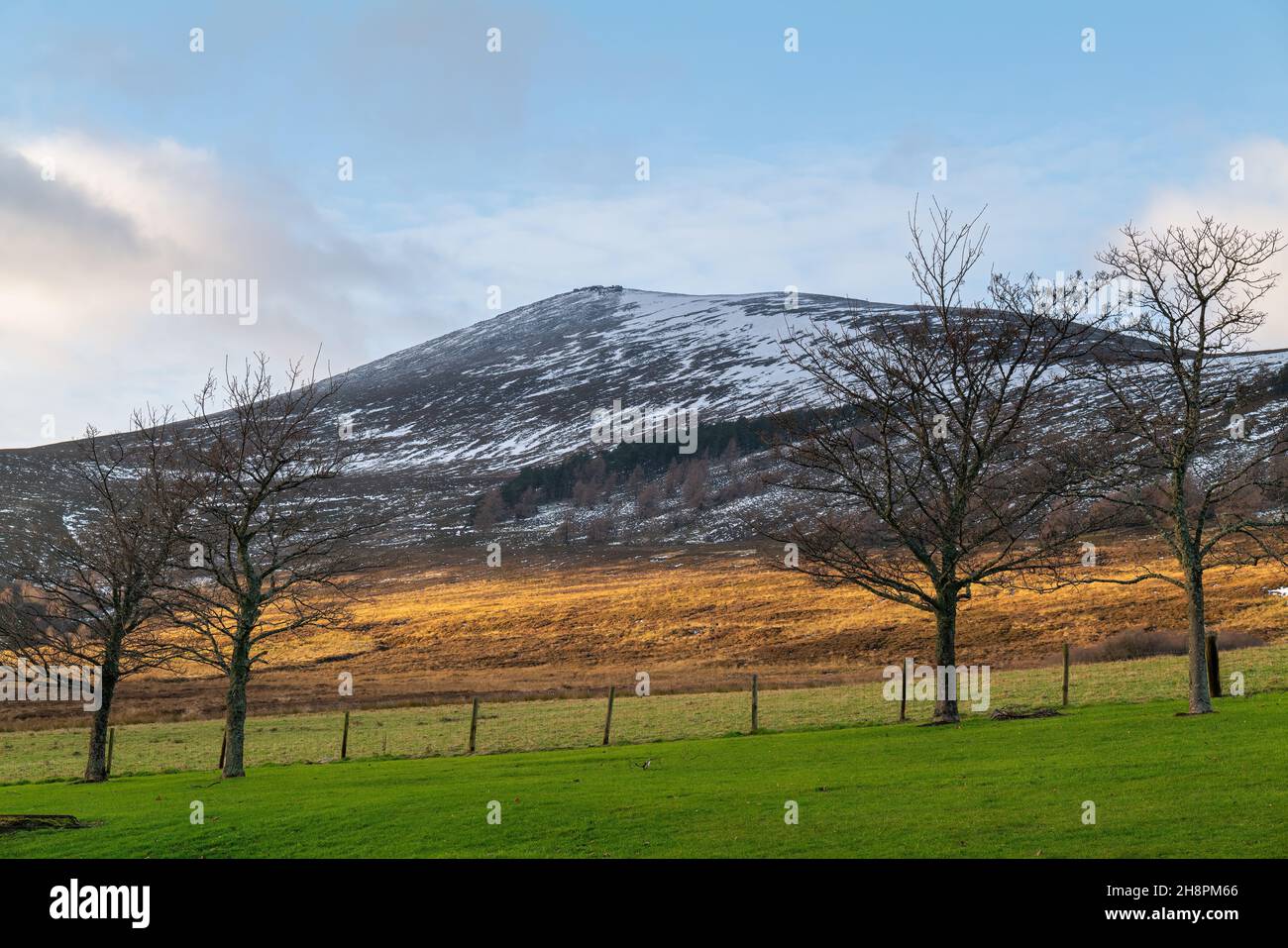 DUFFTOWN, MORAY, SCOTLAND - 1 DECEMBER 2021: This is the peak of Moray ...