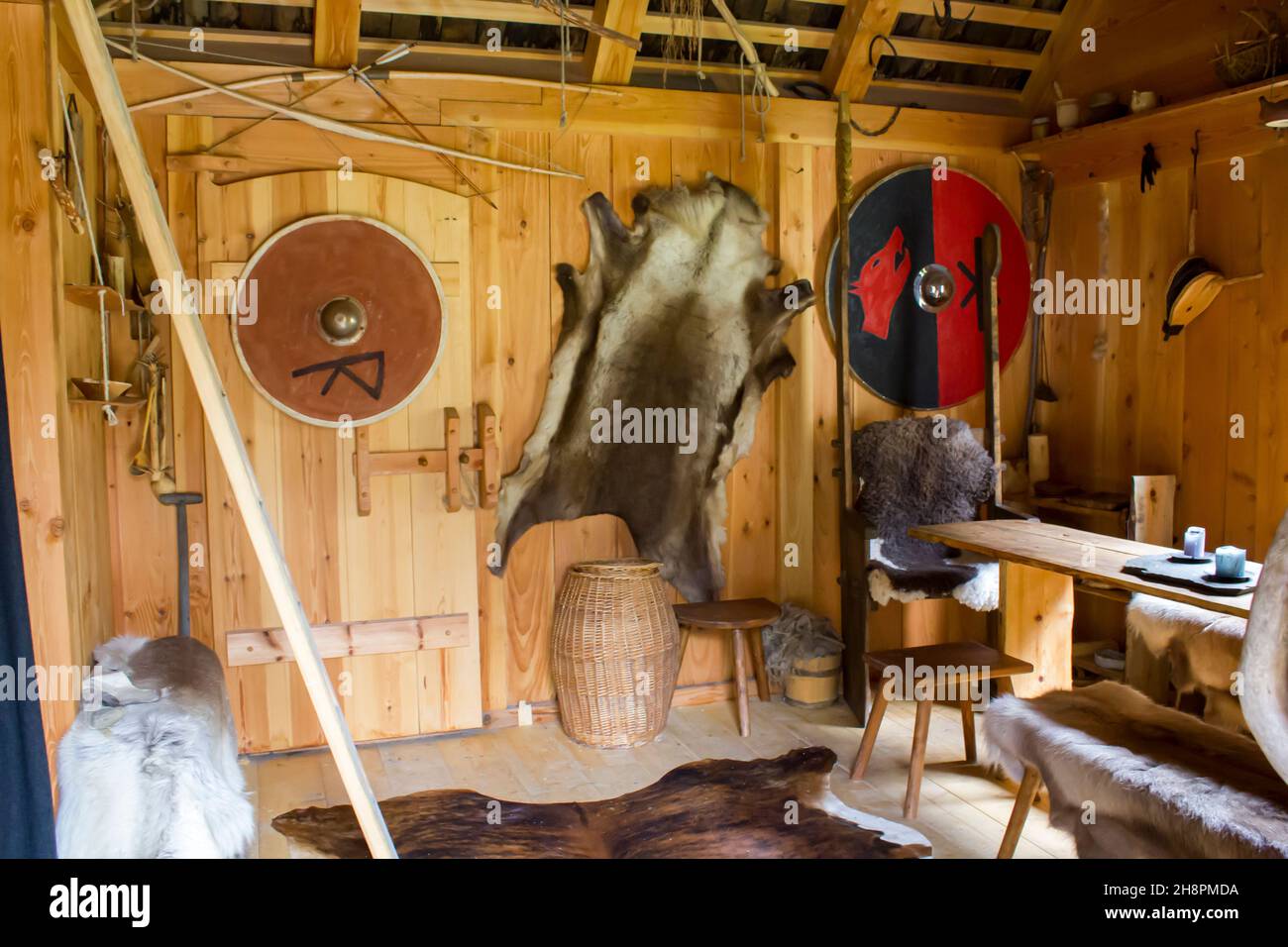 Viking House Interior Interior Of A Viking Home Hi Res Stock