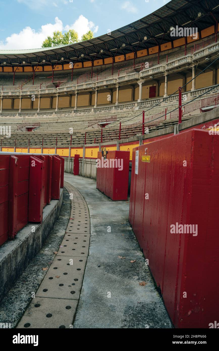 Plaza de toros a bullring in the spanish city Pamplona, spain - sep ...