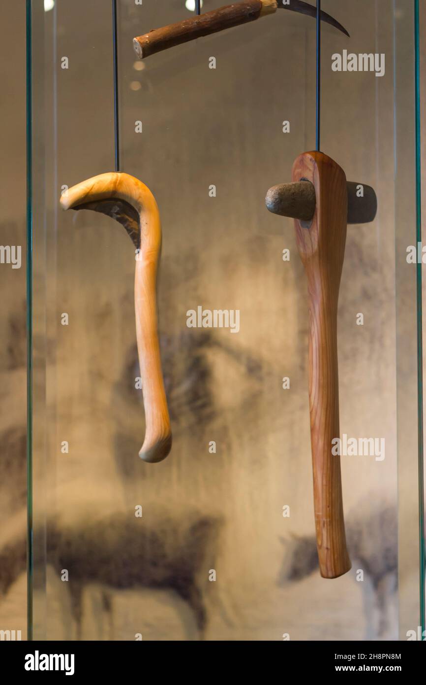 Bergen, Norway - CIRCA September 2021: Medieval hunting weapons in the ...