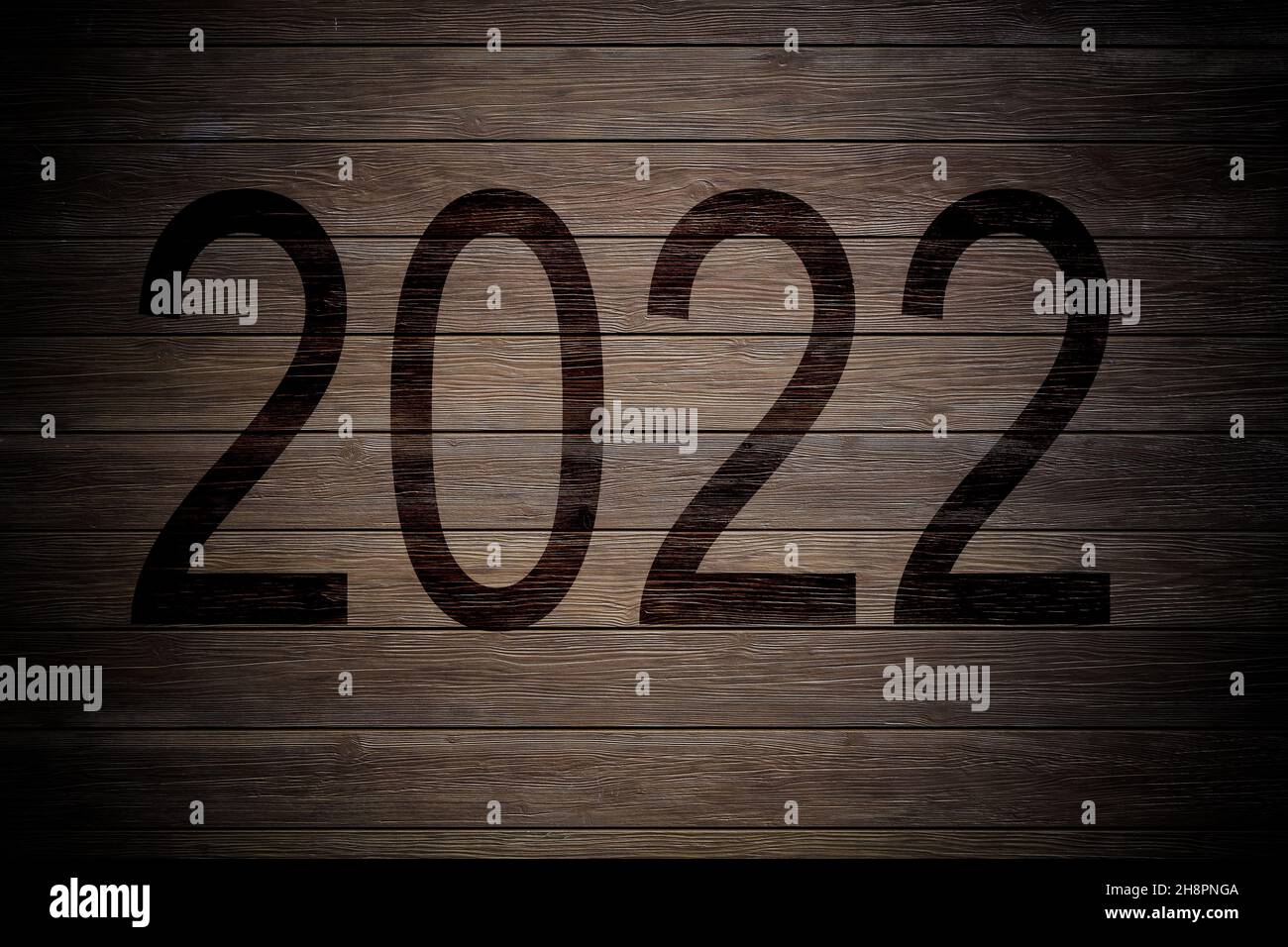 The year 2022 written in vintage background Stock Photo - Alamy