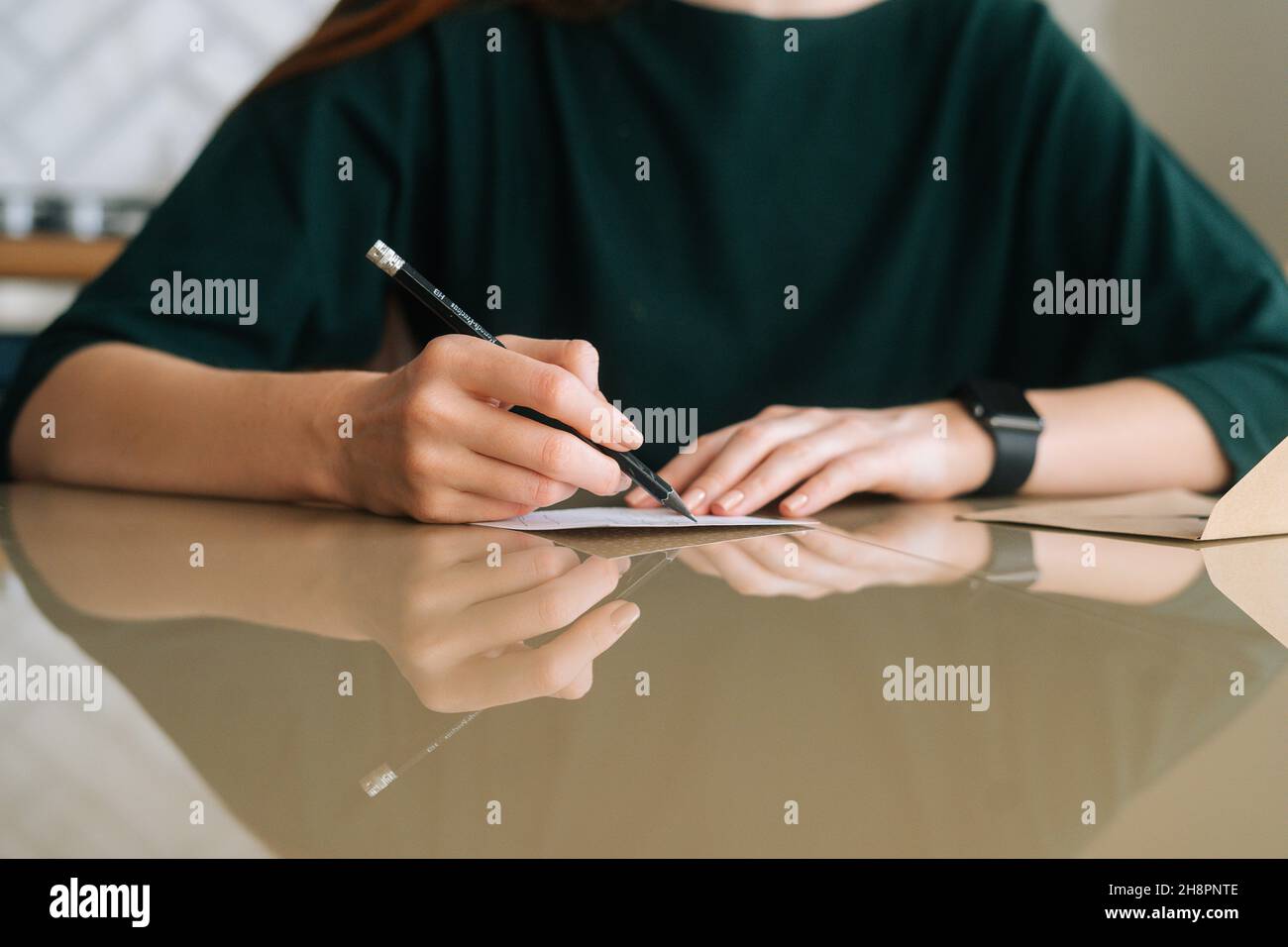 Writing letter handwritten handwriting hi-res stock photography and ...