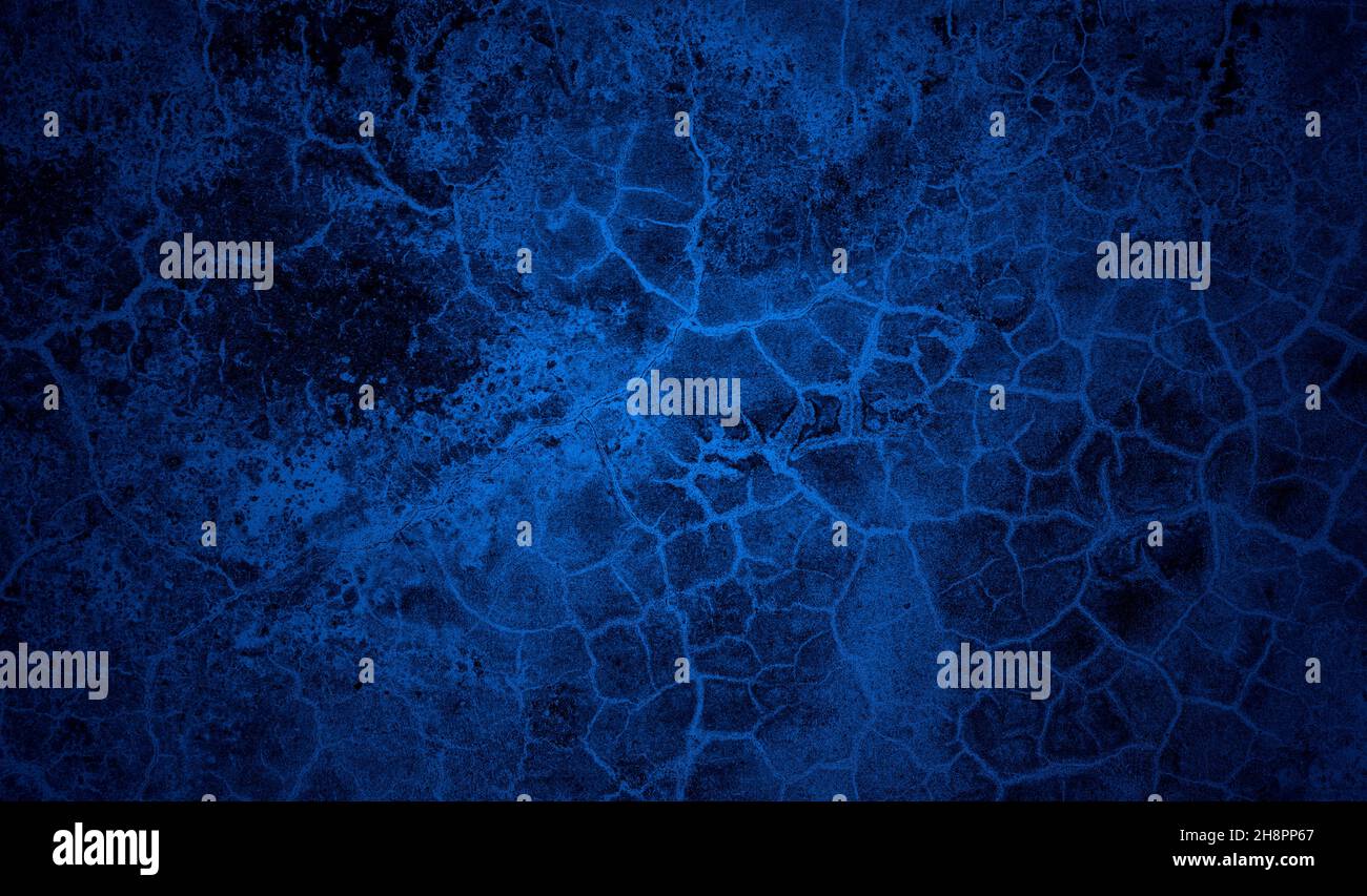 Royal blue crack background with grunge texture Stock Photo - Alamy