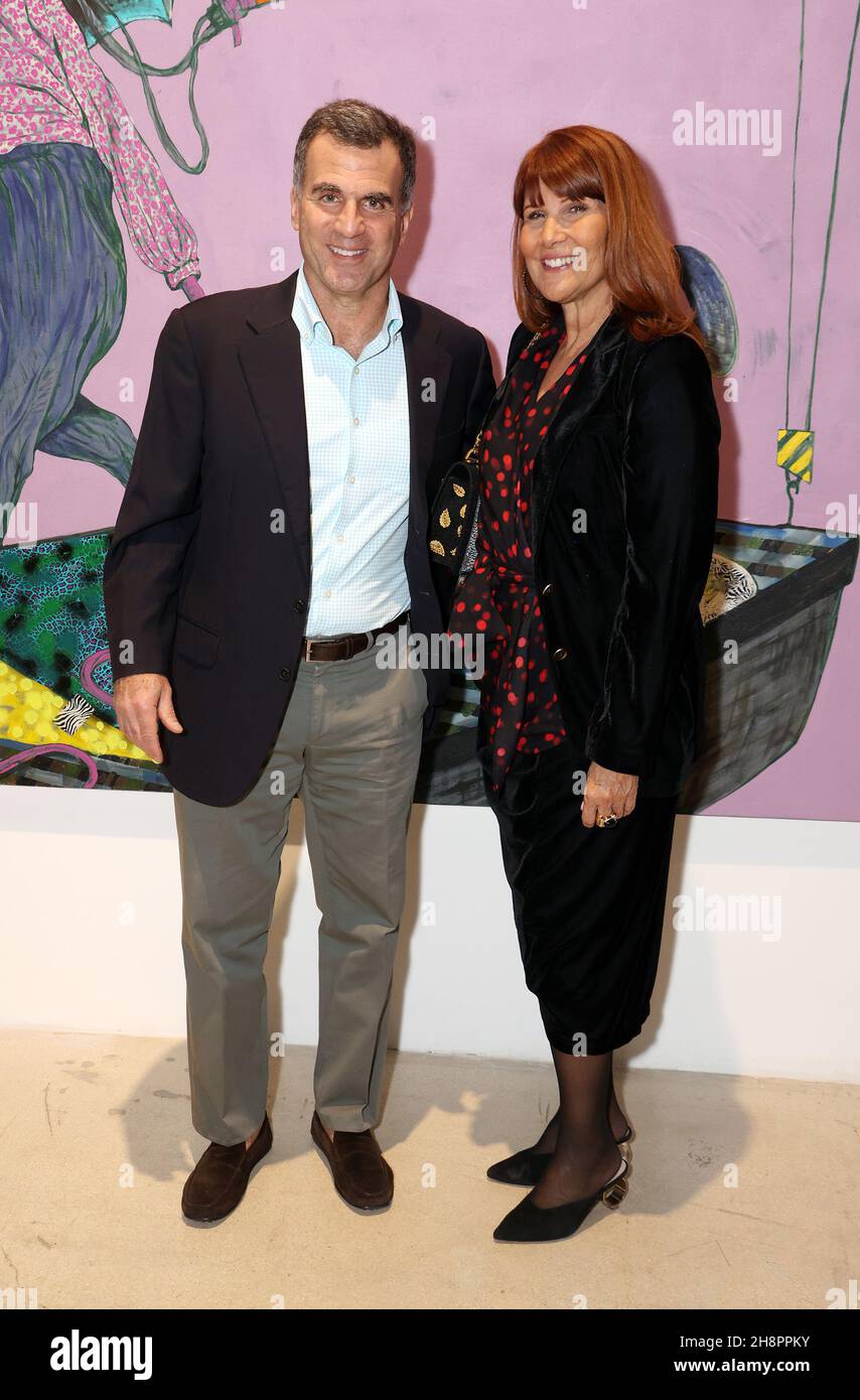 MIAMI, FL-NOV 30: Robert Vharadin and Sonia Figueroa are seen at El ...