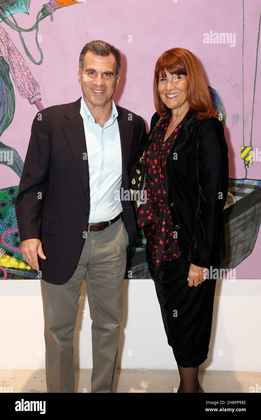 MIAMI, FL-NOV 30: Robert Vharadin and Sonia Figueroa are seen at El ...