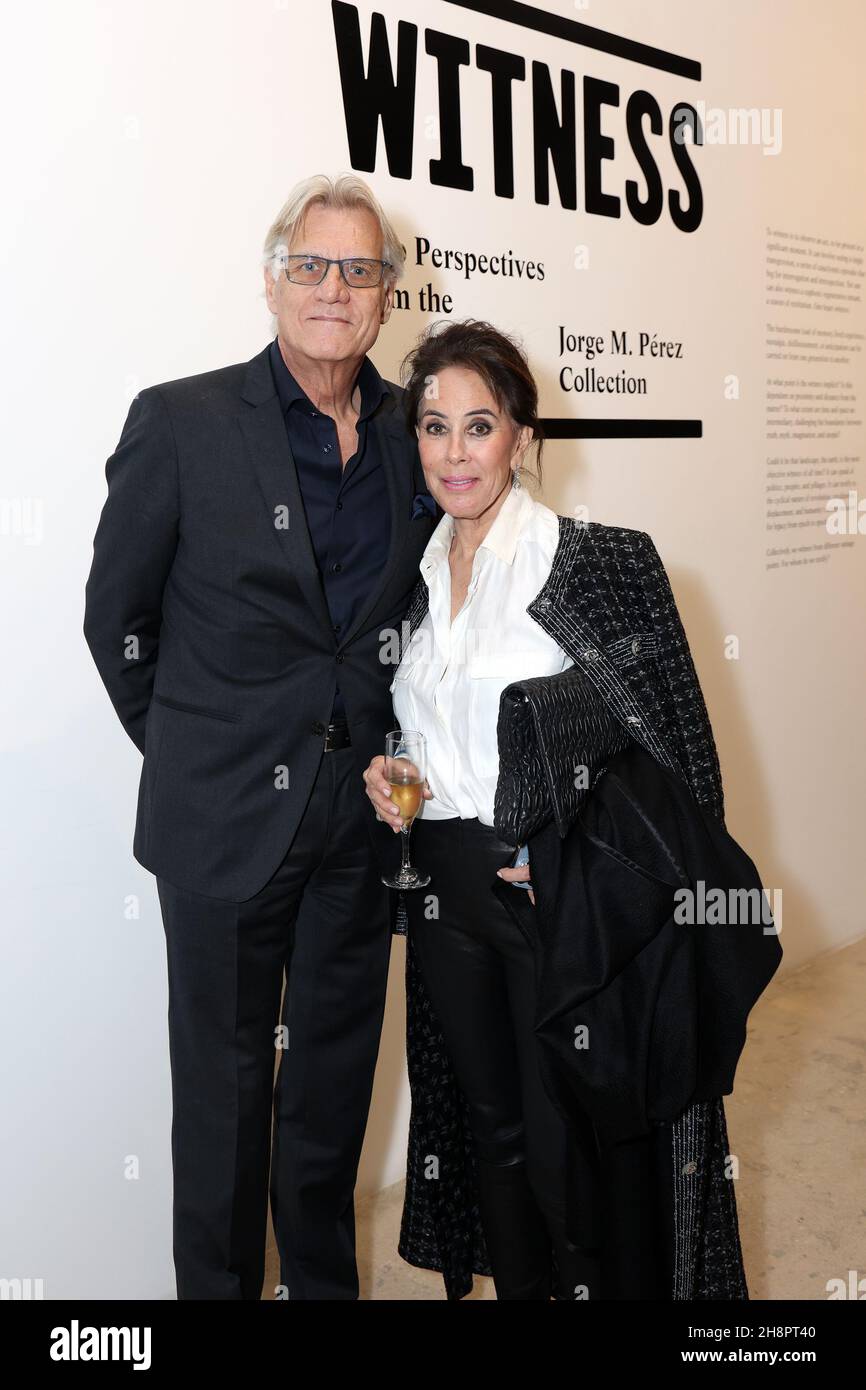 MIAMI, FL-NOV 30: Helmut Koller and Catherine Adler are seen at El ...