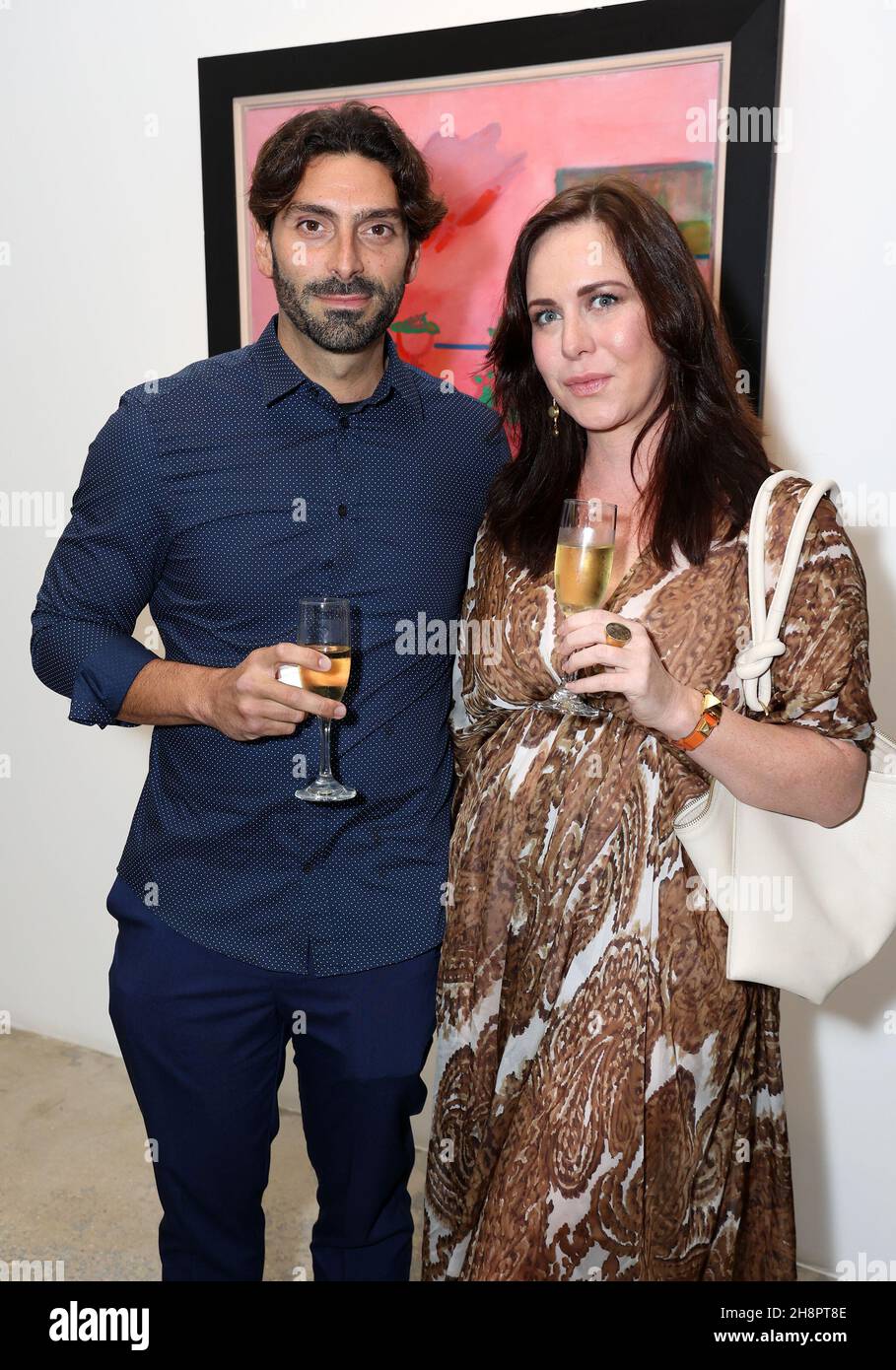 MIAMI, FL-NOV 30: Mario Melton and Sara Haag are seen at El Espacio 23 ...