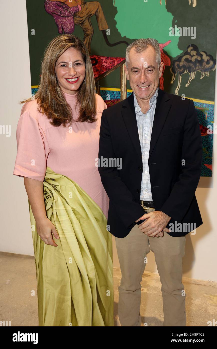 MIAMI, FL-NOV 30: Jacqueline Terrebonne and Ted Loos are seen at El ...