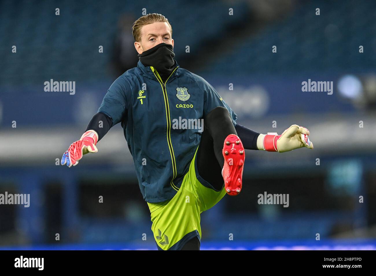 Liverpool, UK. 01st Dec, 2021. Jordan Pickford #1 of Everton during the ...