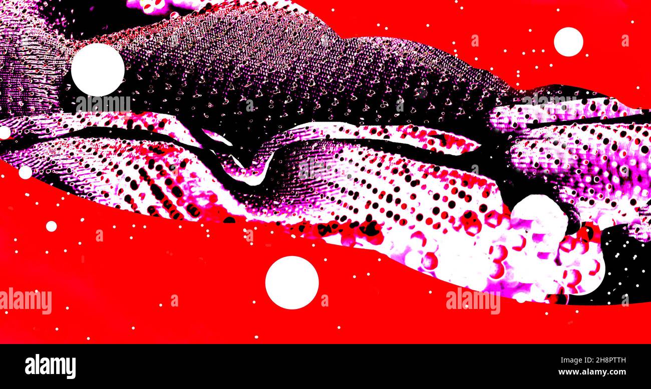 Abstract illustration. Color play and dynamics Stock Photo - Alamy