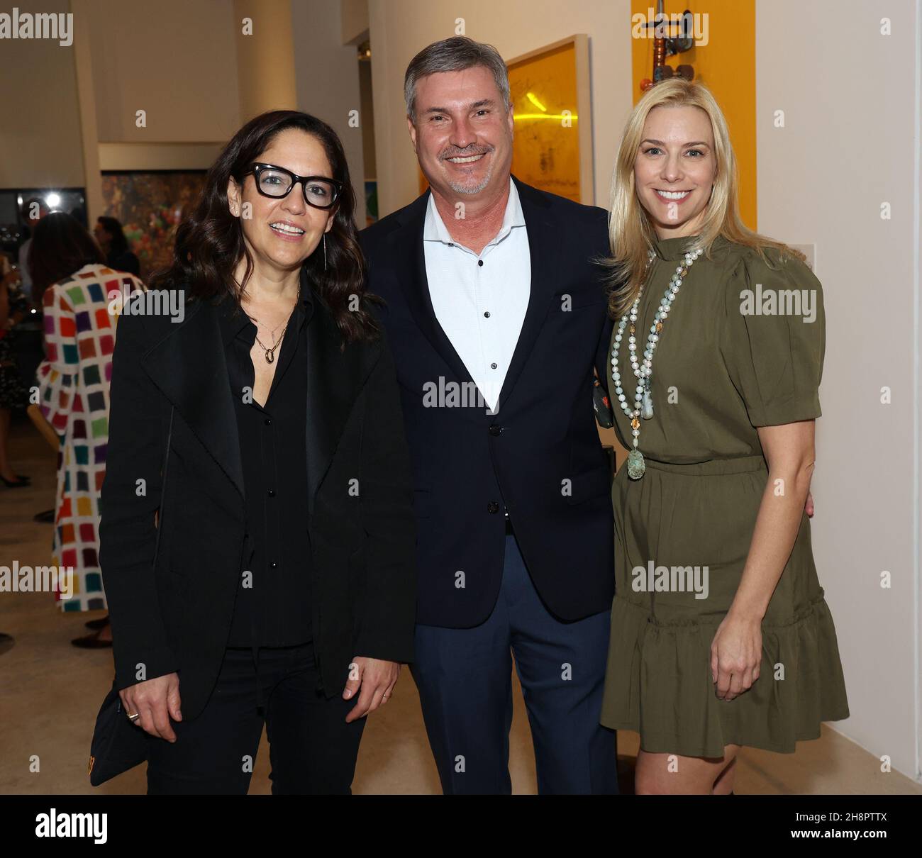 MIAMI, FL-NOV 30: Bertha Gonzalez-Nieves, Patrick Campbell and Allison ...