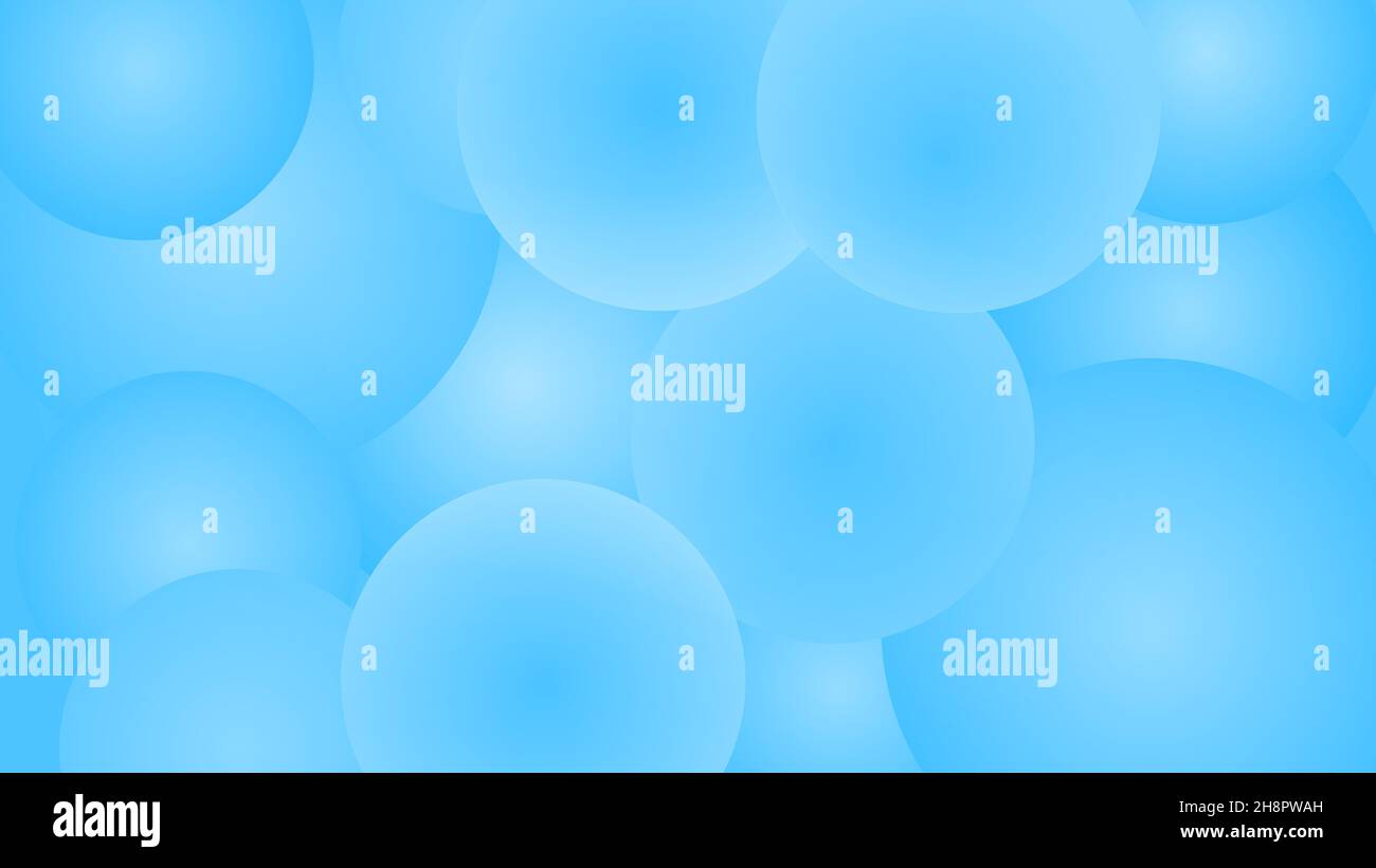 Abstract blue bubble background - Illustration Stock Photo - Alamy