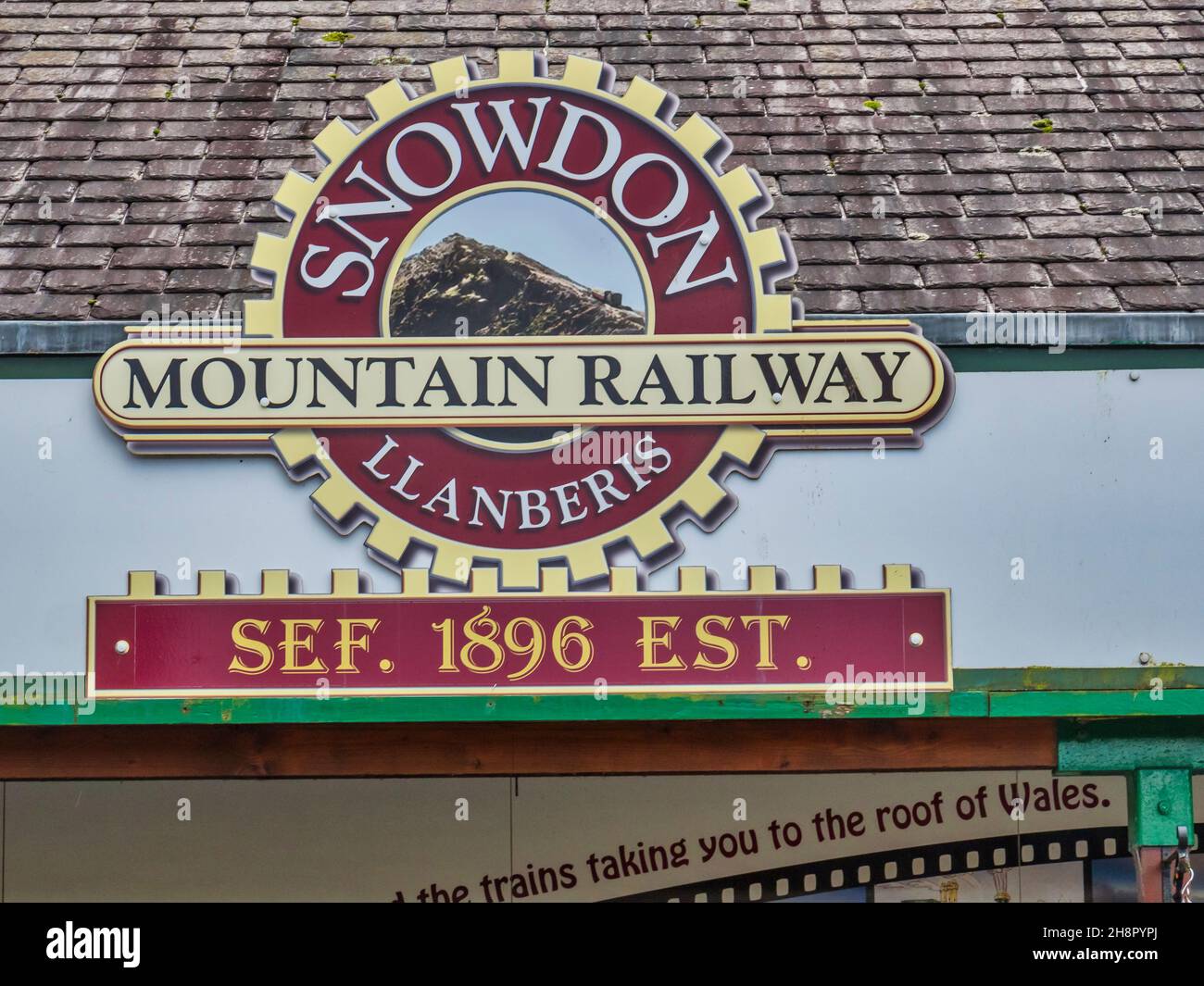 This is entrance for the Snowdon Mountain Railway station for the ...