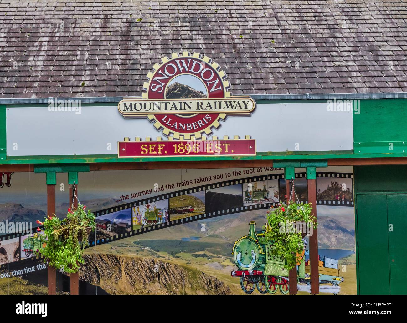 This is entrance for the Snowdon Mountain Railway station for the ...